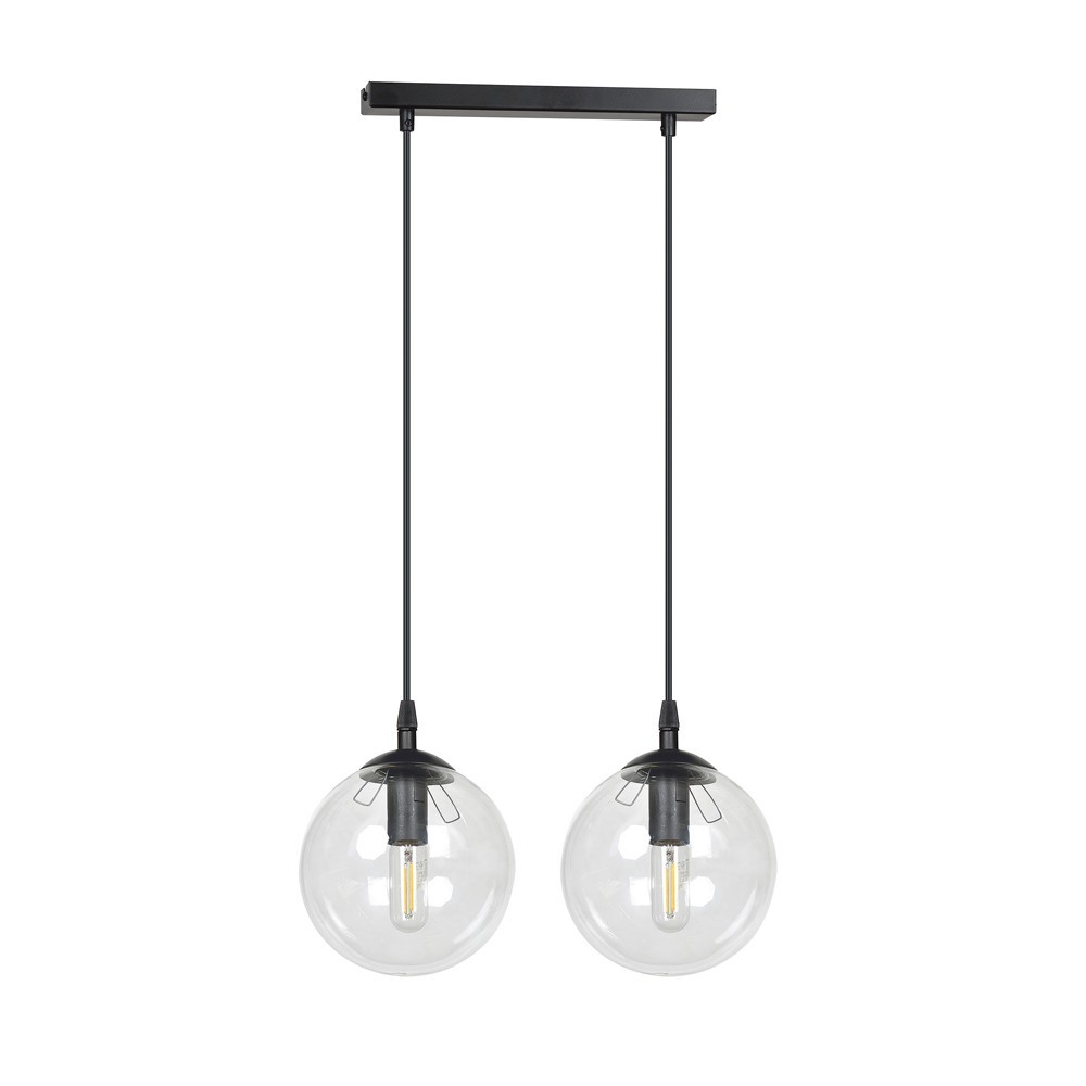Ceiling Track Lamp Sagan Transparent (2 lights) - Wonderlamp.shop