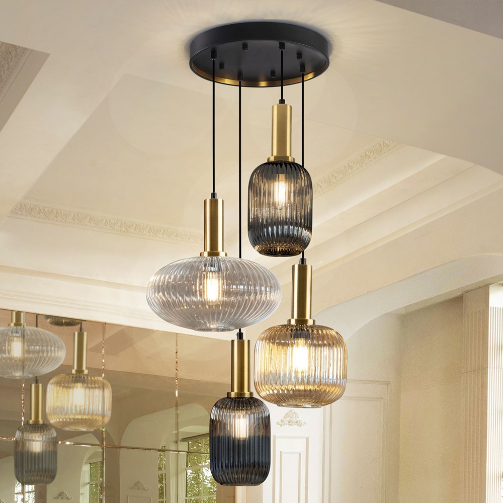 LED Cluster Pendant Lamp Norma (4x8W) - Schuller - Wonderlamp.shop