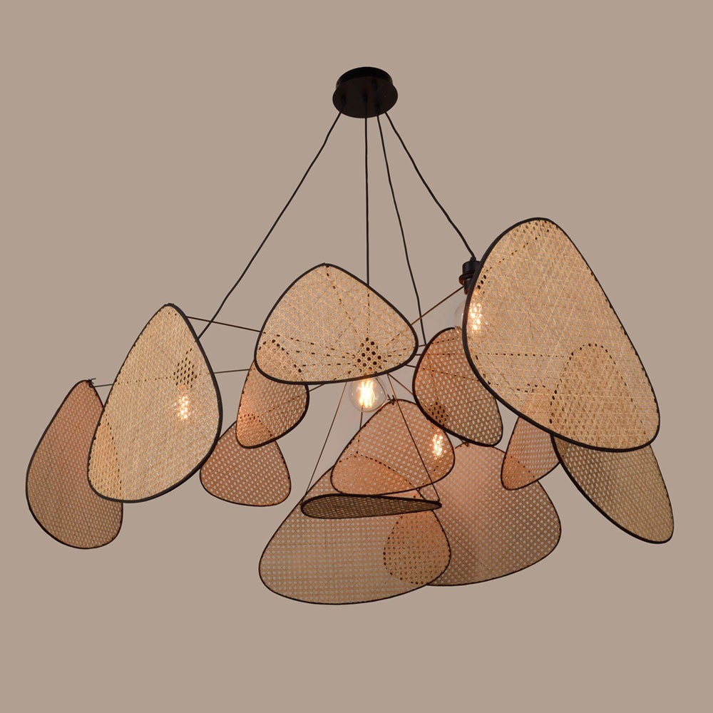Pendant Lamp Screen Cannage Natural XXL - Market Set - Wonderlamp.shop