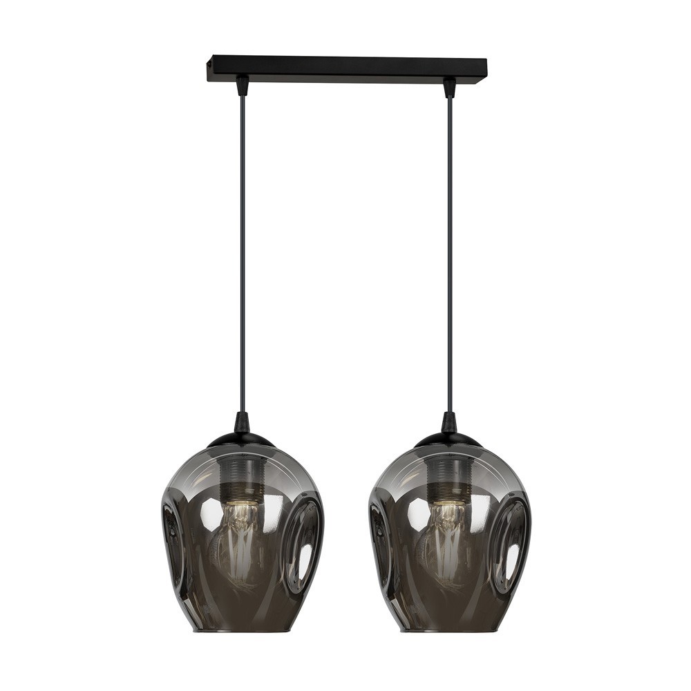 Pendant Track Lamp Domos Graphite (2 lights) - Wonderlamp.shop