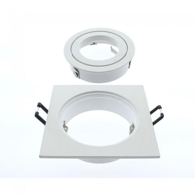 Downlight adjustable square white. Manufacturer: Wonderlamp. Buy Online
