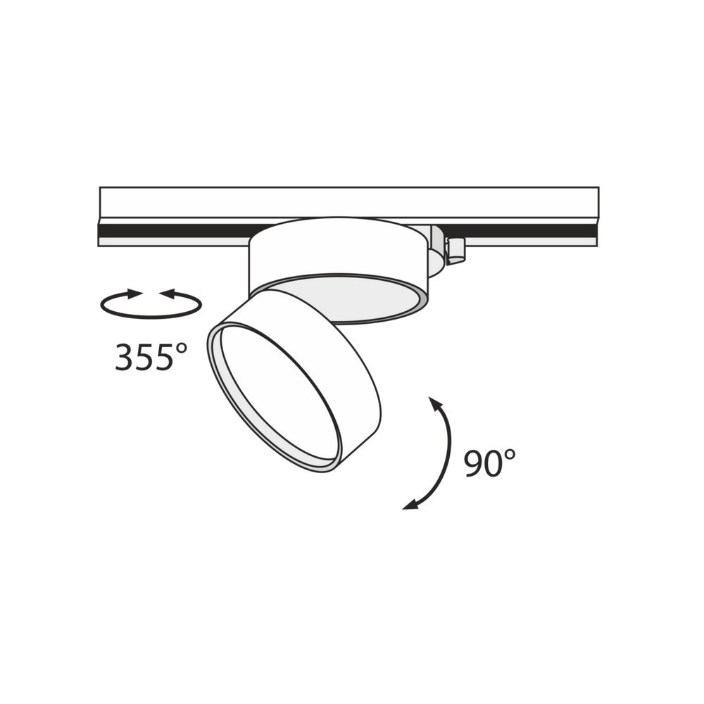 LED single-phase track spotlight Onda Unity (18W) - Wonderlamp.shop