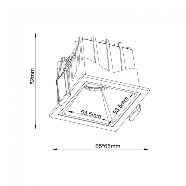 Ceiling Recessed Light Alfa LED Dim II (10W) - Maytoni - Wonderlamp.shop