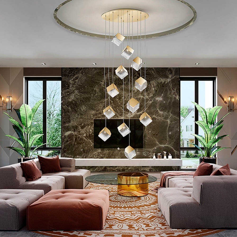 Cluster Pendant Lamp Priscila (12 lights) - Wonderlamp.shop