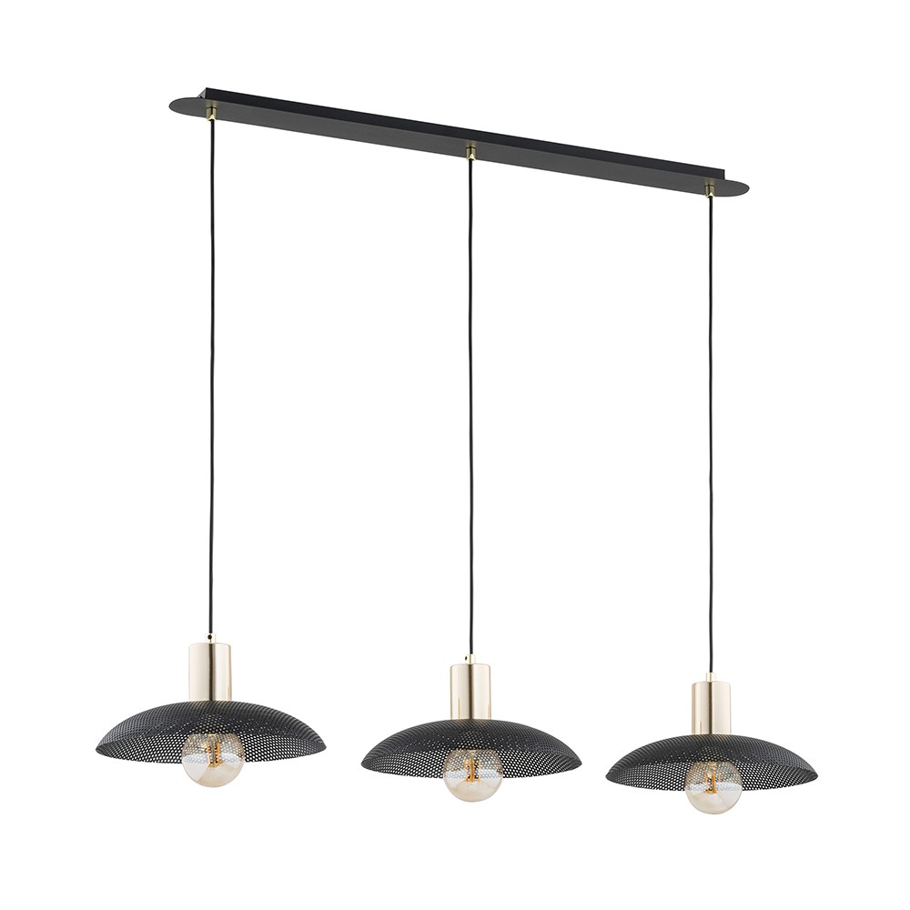 Ceiling lamp Cima Black (3 lights) - Wonderlamp - Wonderlamp.shop