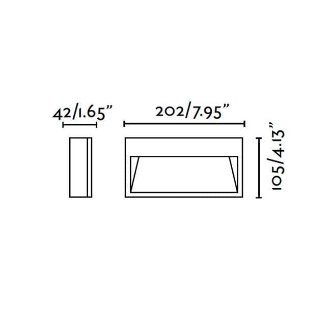 Exterior wall light LED PATH (9W). Faro Barcelona.