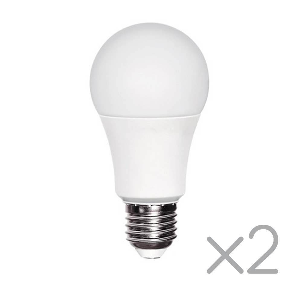 Pack 2 LED Bulbs E27 with twilight sensor 11W (4000ºK) - Wonderlamp.shop