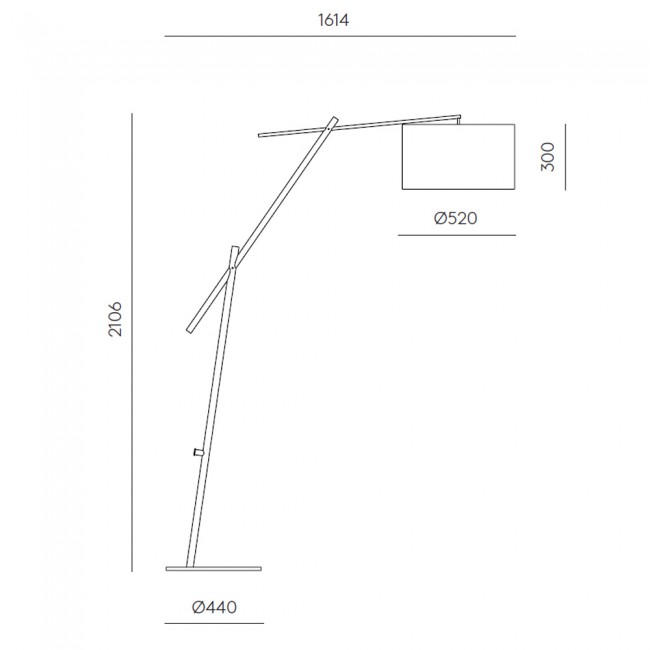 Ario arc floor lamp - Aromas del Campo - Wonderlamp.shop