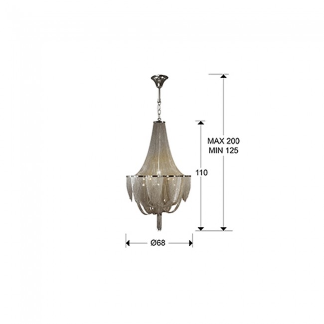 Chandelier LED Minerva (72 W) - Schuller - Wonderlamp.shop